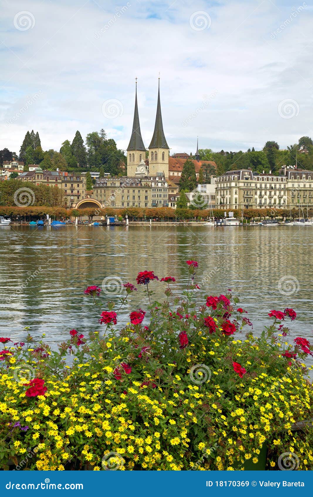 Lucerne stock image. Image of church, beautiful, facade - 18170369