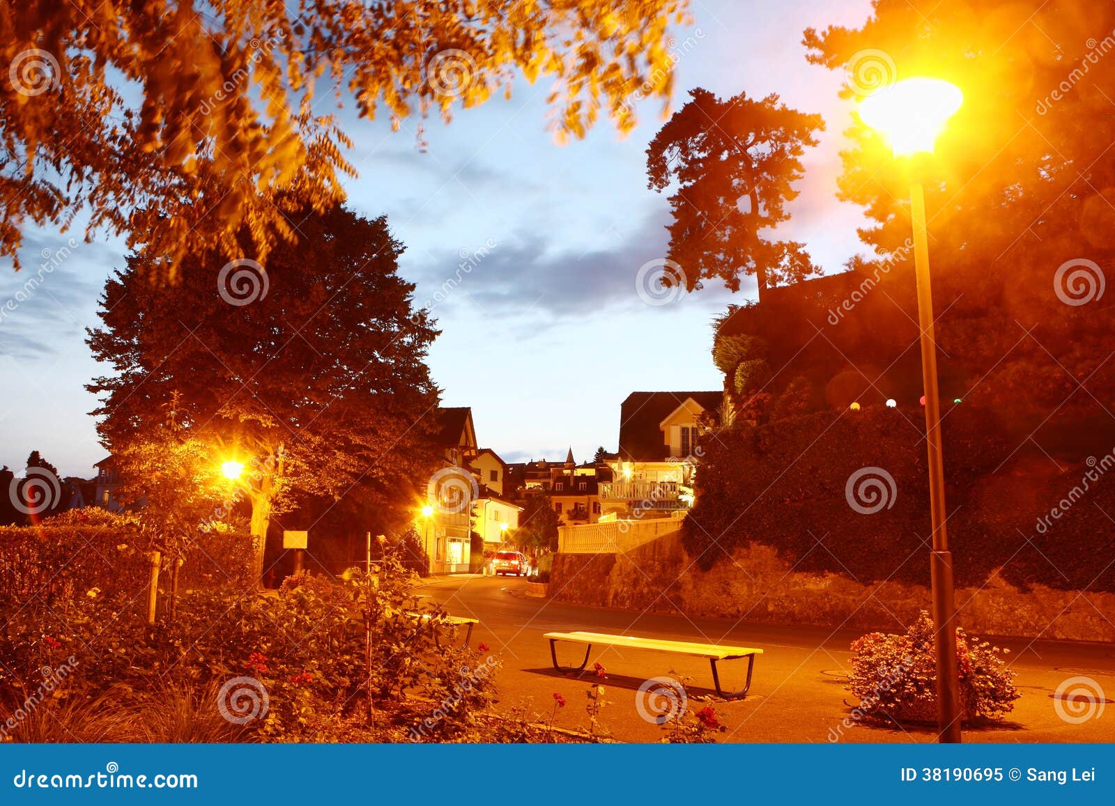 Lucerne night stock image. Image of lucerne, architecture - 38190695