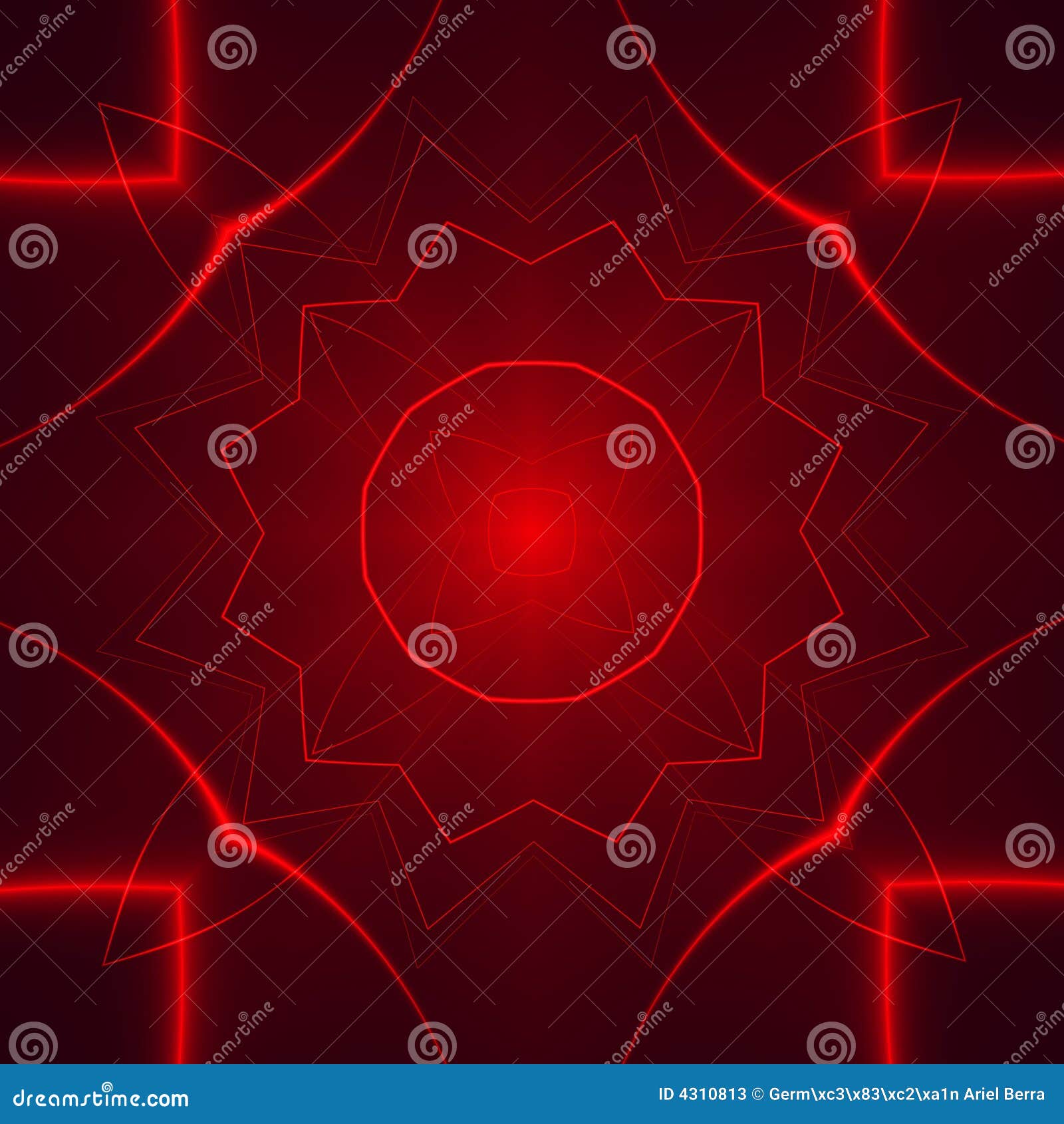 Luces Rojas En La Obscuridad Stock de ilustración - Ilustración de rayo ...