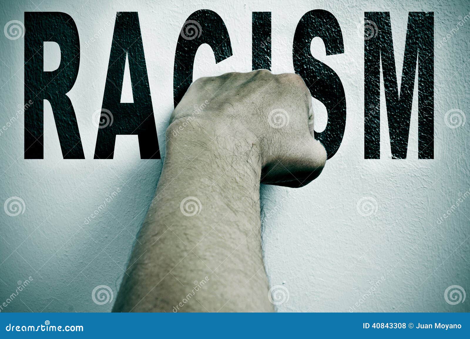 Lucha contra racismo foto de archivo. Imagen de racista - 40843308