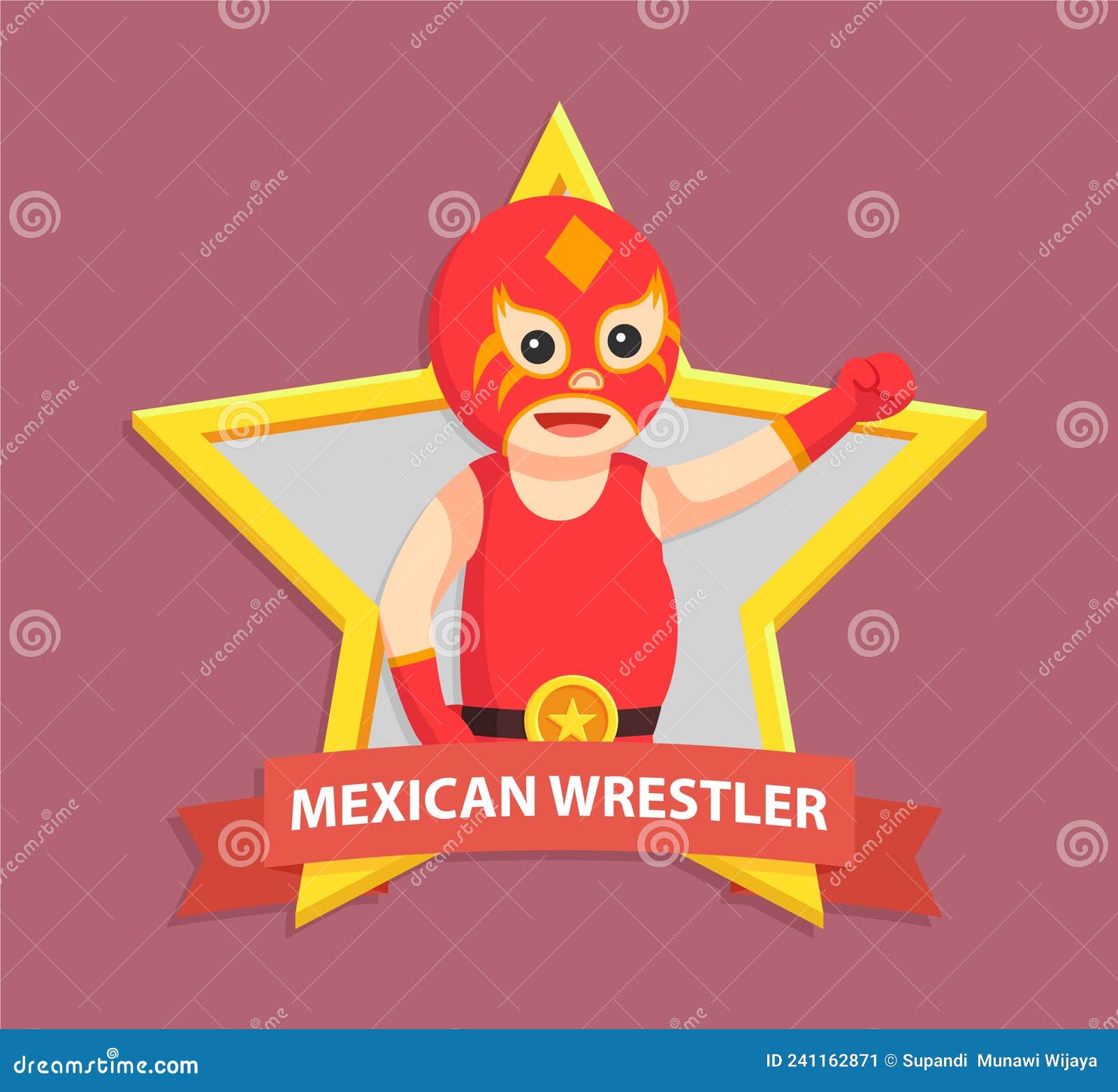 Lucha Libre Character Profession Design Vector Stock Vector ...