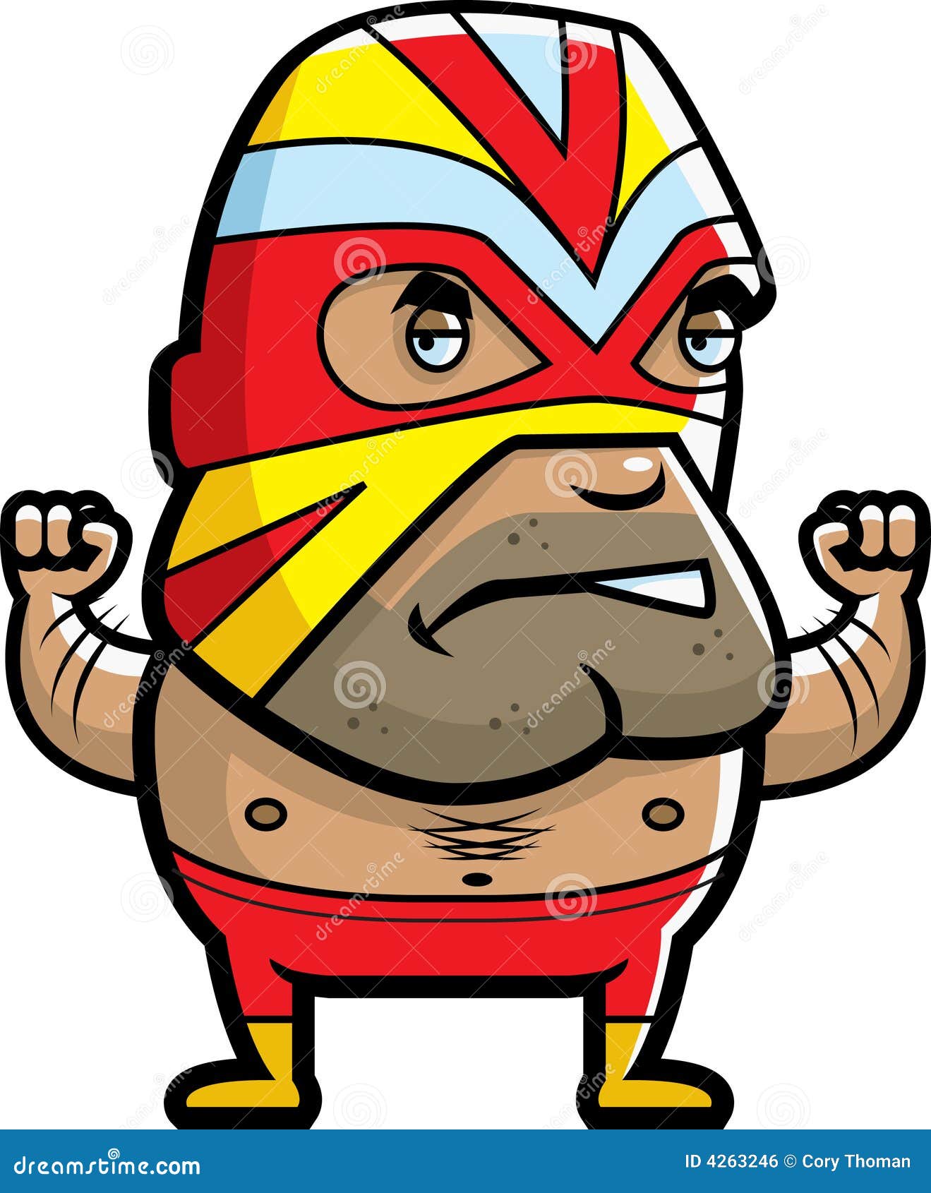 Luchador stock vector. Illustration of tights, mask, vector - 4263246