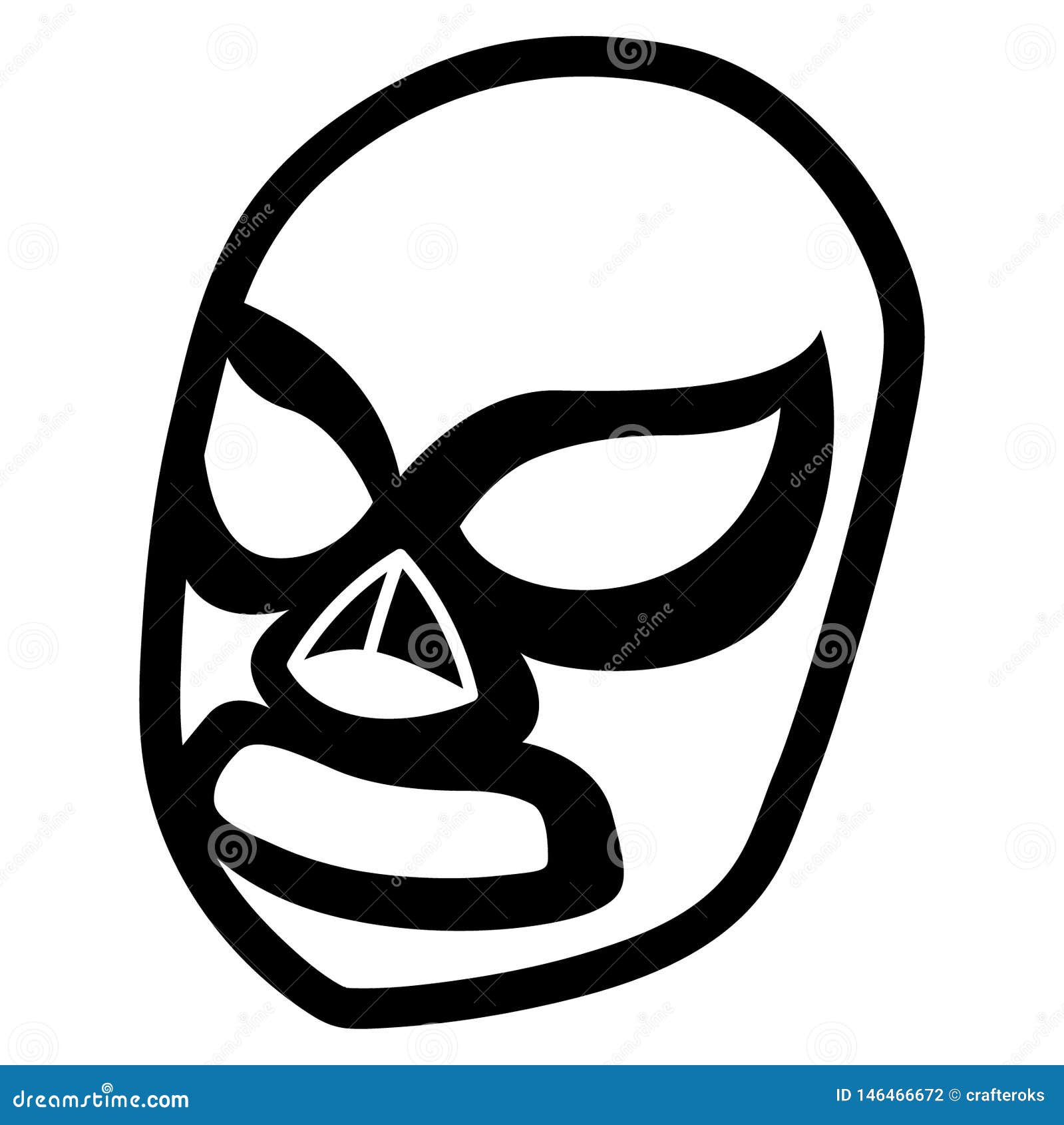 Luchador Mask Eagle Lightning Bolt Drawing Royalty-Free Stock Photo ...