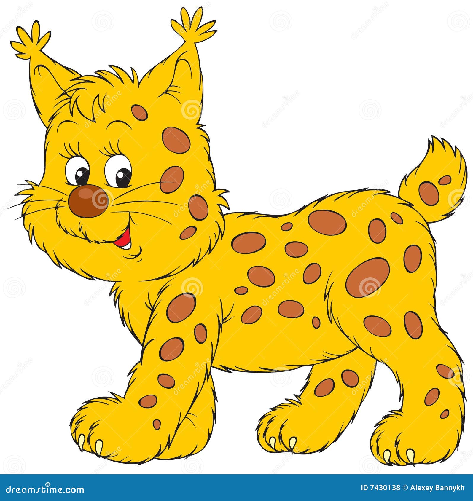 Luchs vektor abbildung. Illustration von clips, frech - 7430138