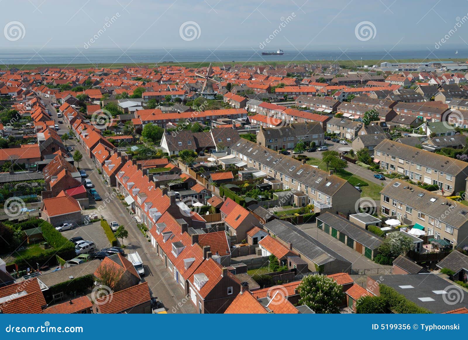 Lucht Mening Over Een Dorp in Nederland Stock Foto - Image of ...