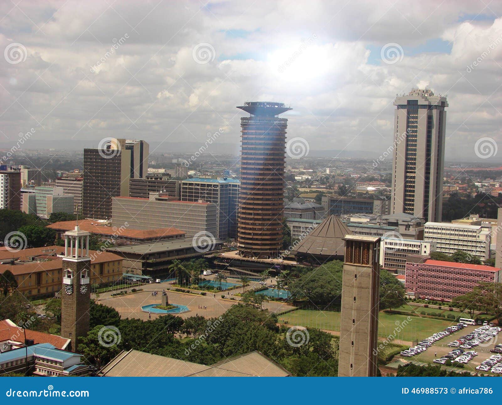 Luchtmening Van Nairobi Kenia Redactionele Stock Foto - Image of blok ...