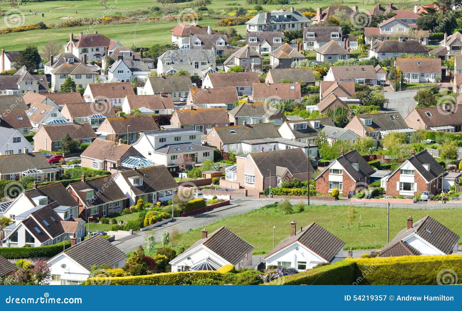 Luchtmeningshuizen, Woonwijk, Ontwikkeling Stock Afbeelding - Image of ...