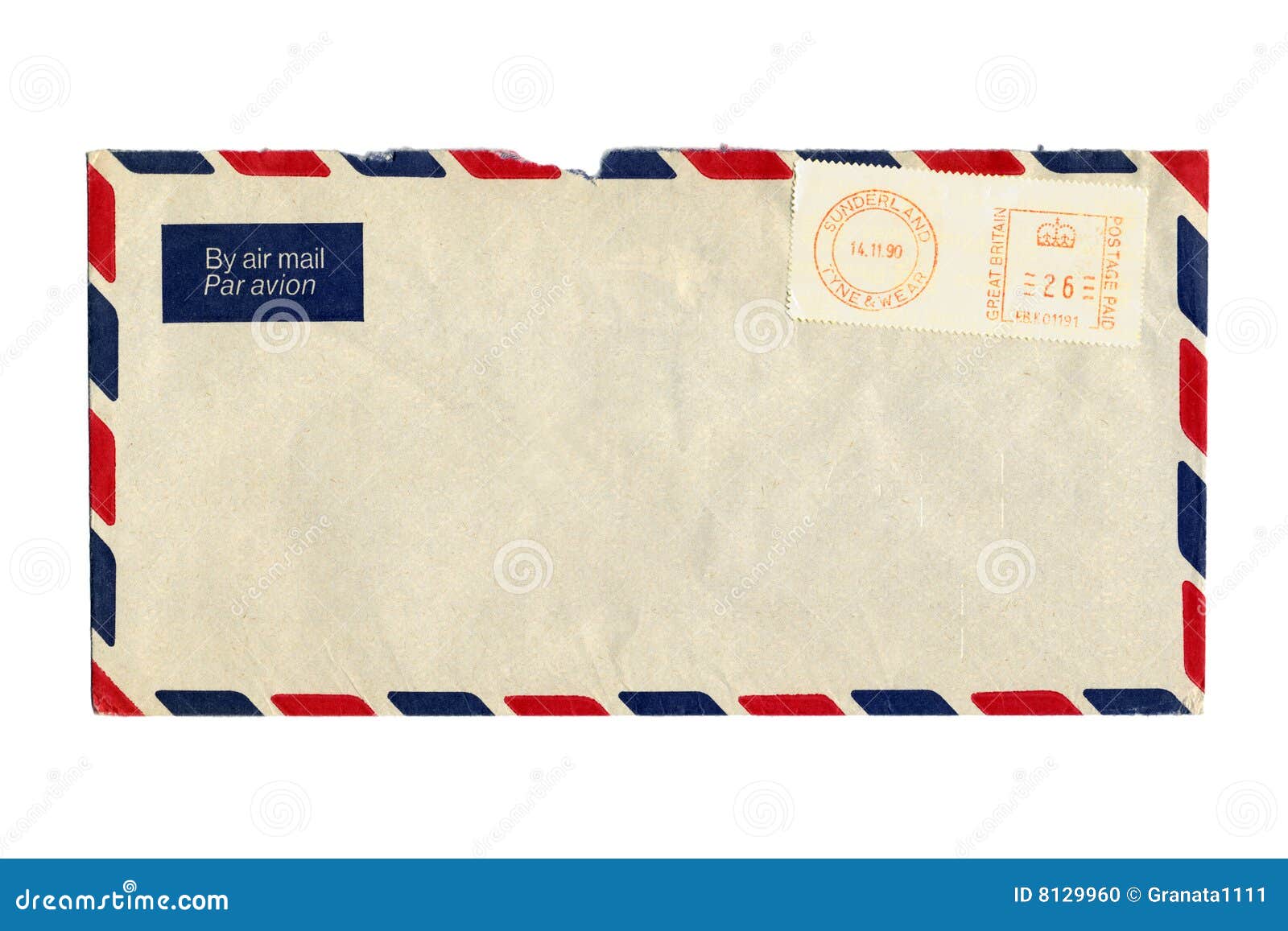 Luchtpostbrief En Poststempel Redactionele Afbeelding - Image of pakket ...