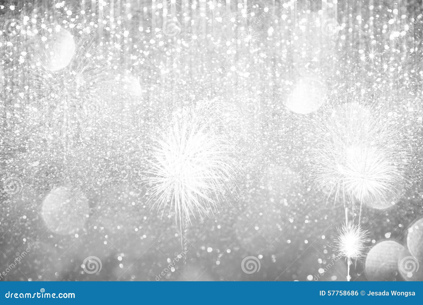 Luci D'argento Astratte Su Fondo Fotografia Stock - Immagine di ...