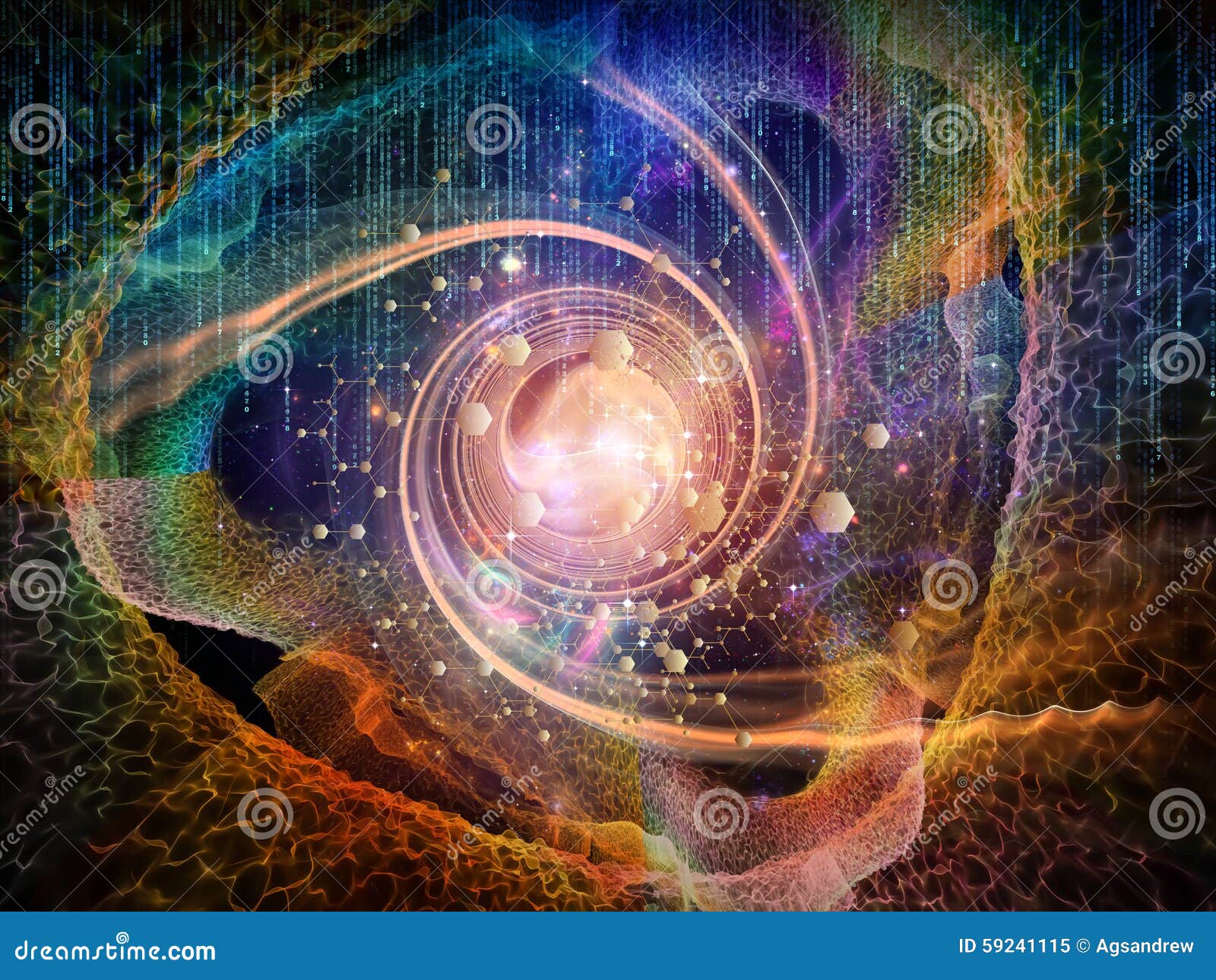 Luci delle particelle illustrazione di stock. Illustrazione di scoppio ...