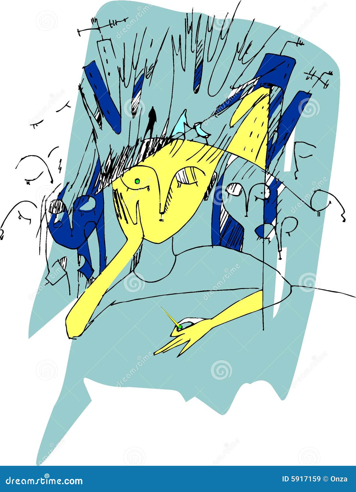 Lucidity of mind stock vector. Illustration of clip, design - 5917159