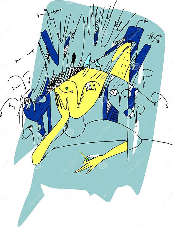 Lucidity of mind stock vector. Illustration of clip, design - 5917159