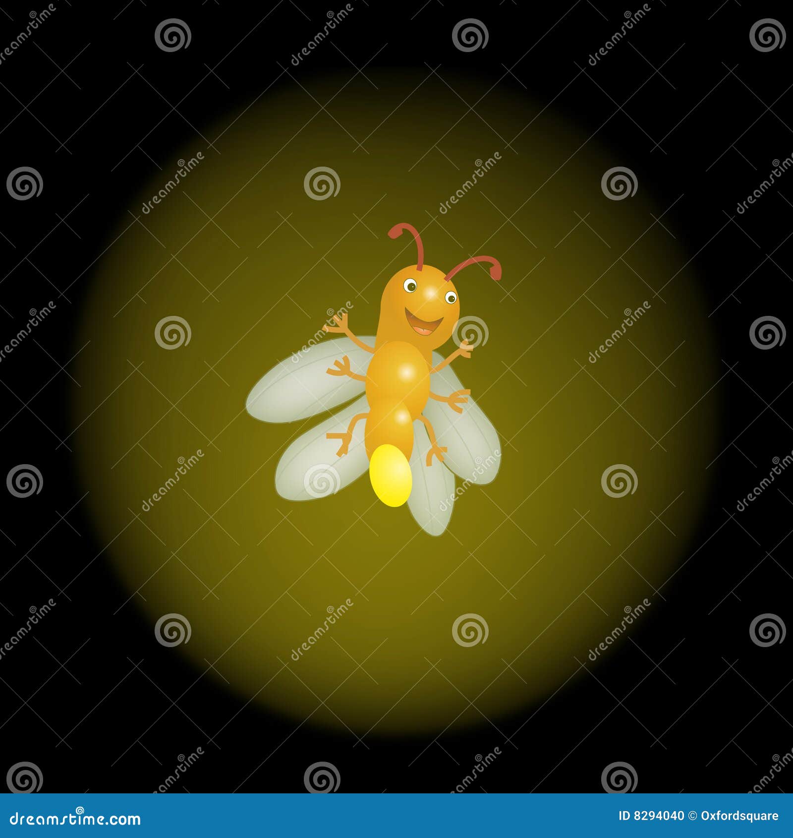 Luciole illustration stock. Illustration du brillant, illustration ...