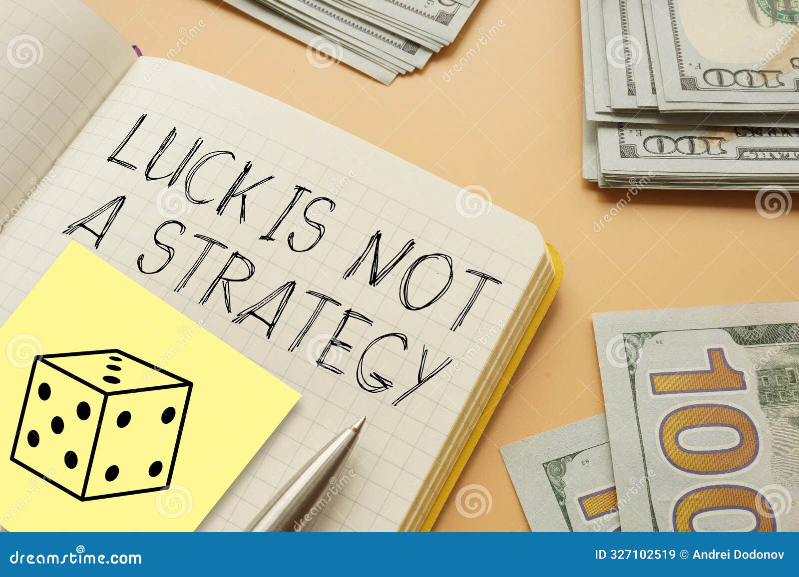 Luck is Not a Strategy is As Business Concept Stock Image - Image of ...