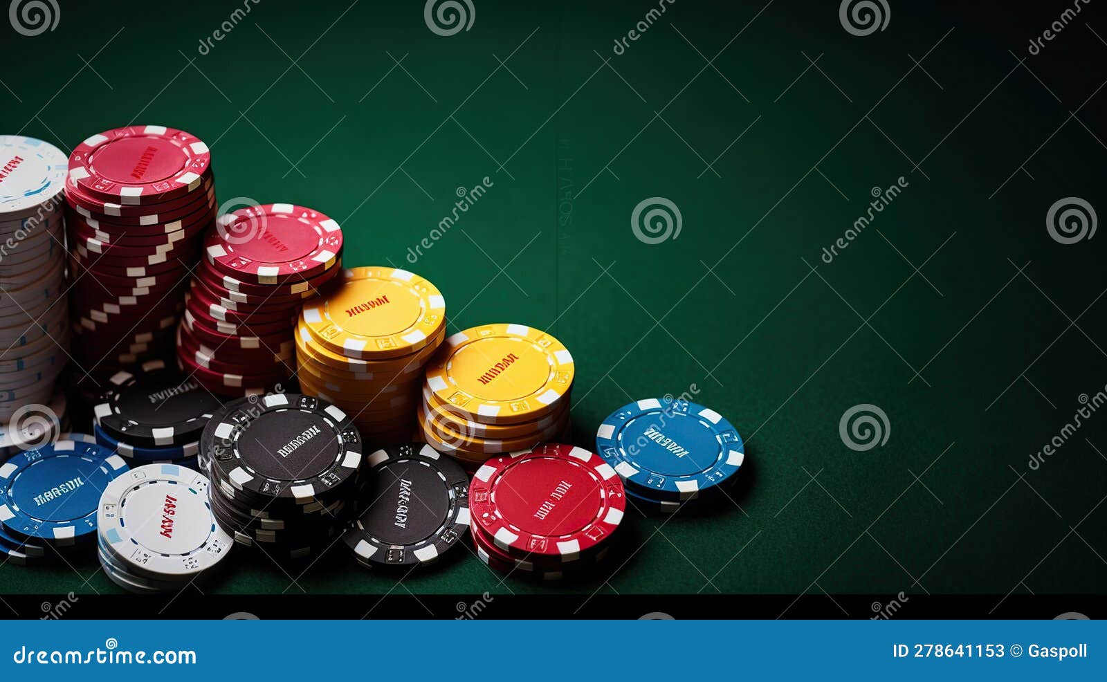 Luck in the Stack, Realistic Empty Casino Chips for Endless Gaming ...