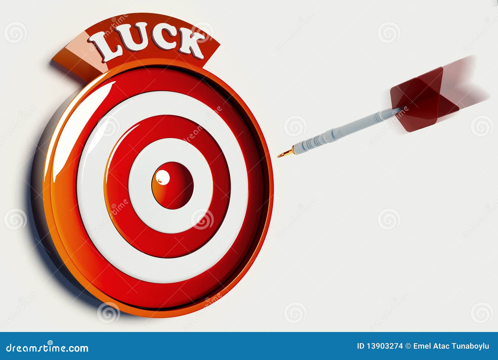 LUCK TARGET stock illustration. Illustration of future - 13903274