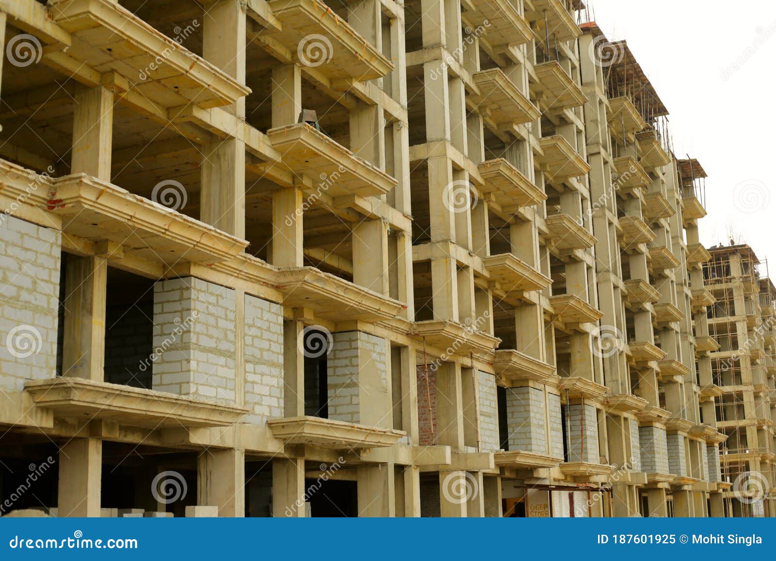 Lucknow, India - June 2017 : New Construction of Building in Lucknow ...