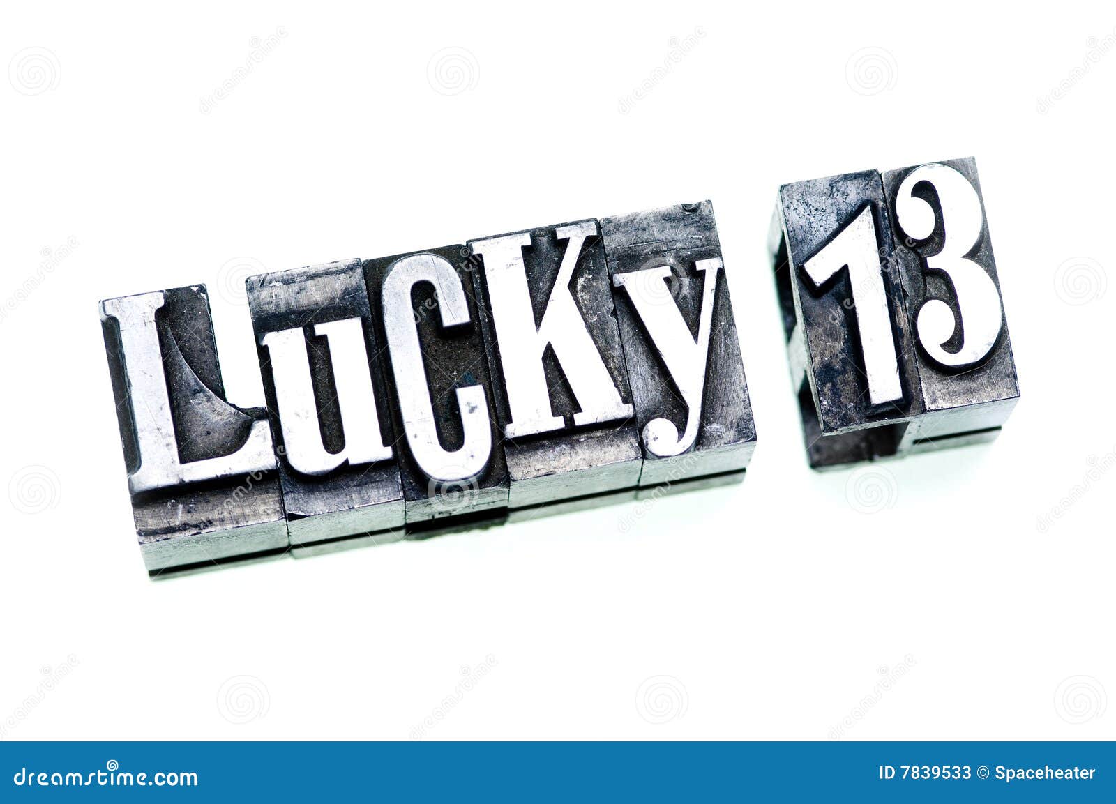 Lucky 13 stock image. Image of grunge, metal, sign, alphabet - 7839533