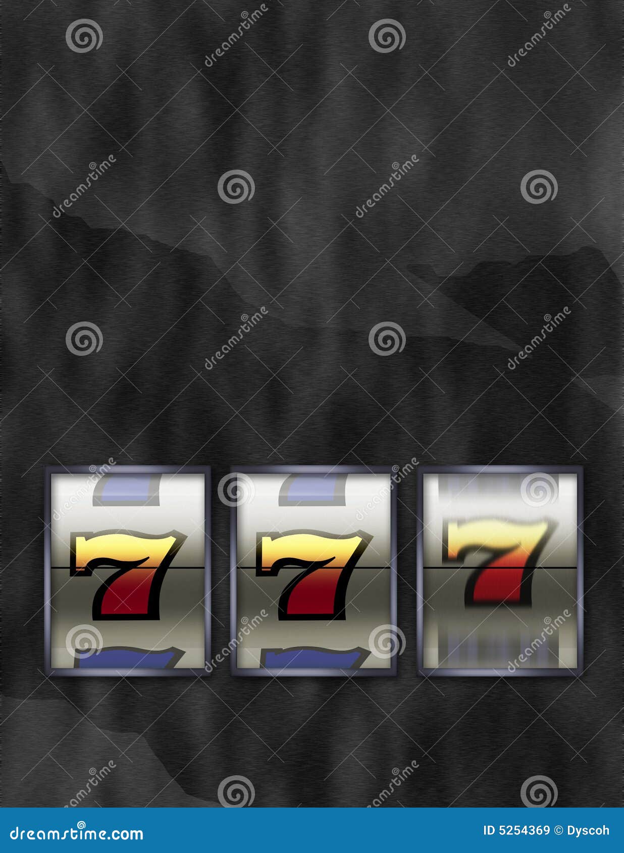 Lucky 777 Jackpot Slot Machine Stock Illustration - Illustration of ...