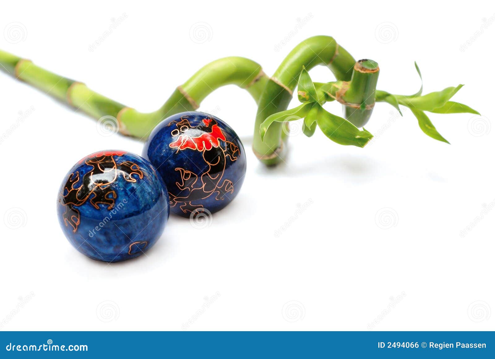 Lucky bamboo and zen balls stock photo. Image of mind - 2494066