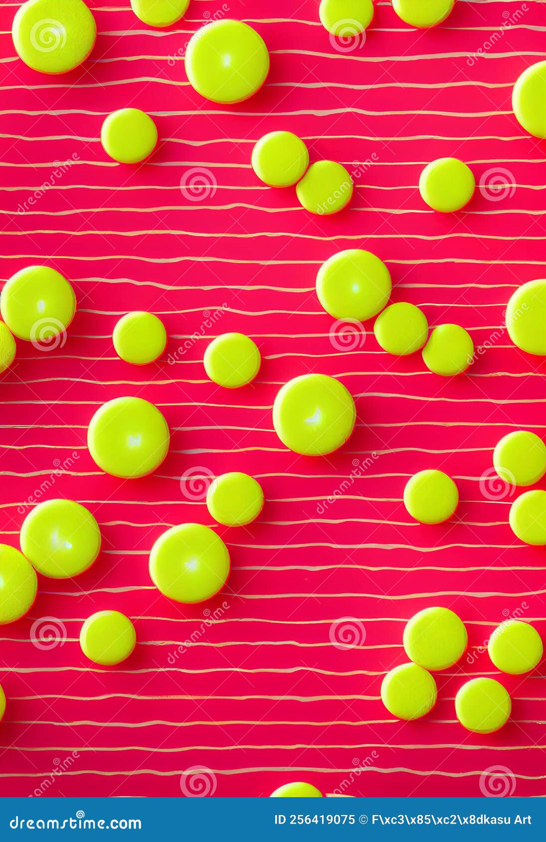 Lucky Charm Background of 3D Render, Suitable for a Mobile Screen ...