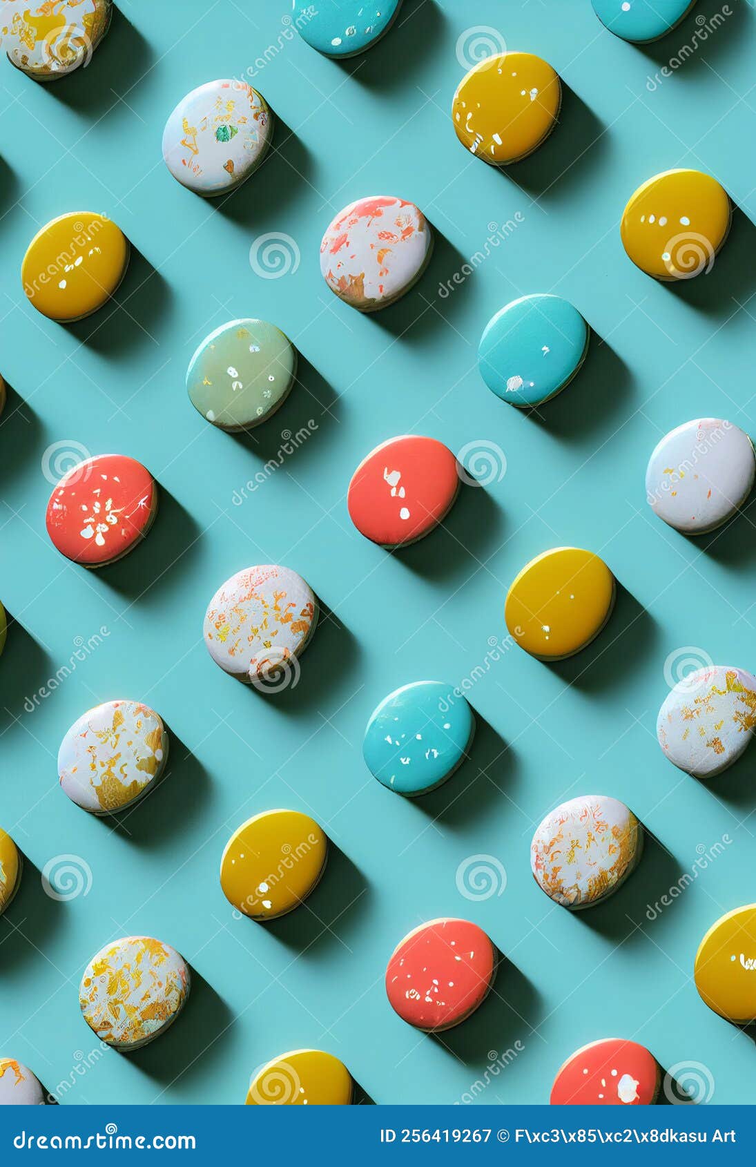 Lucky Charm Background of 3D Render, Suitable for a Mobile Screen ...