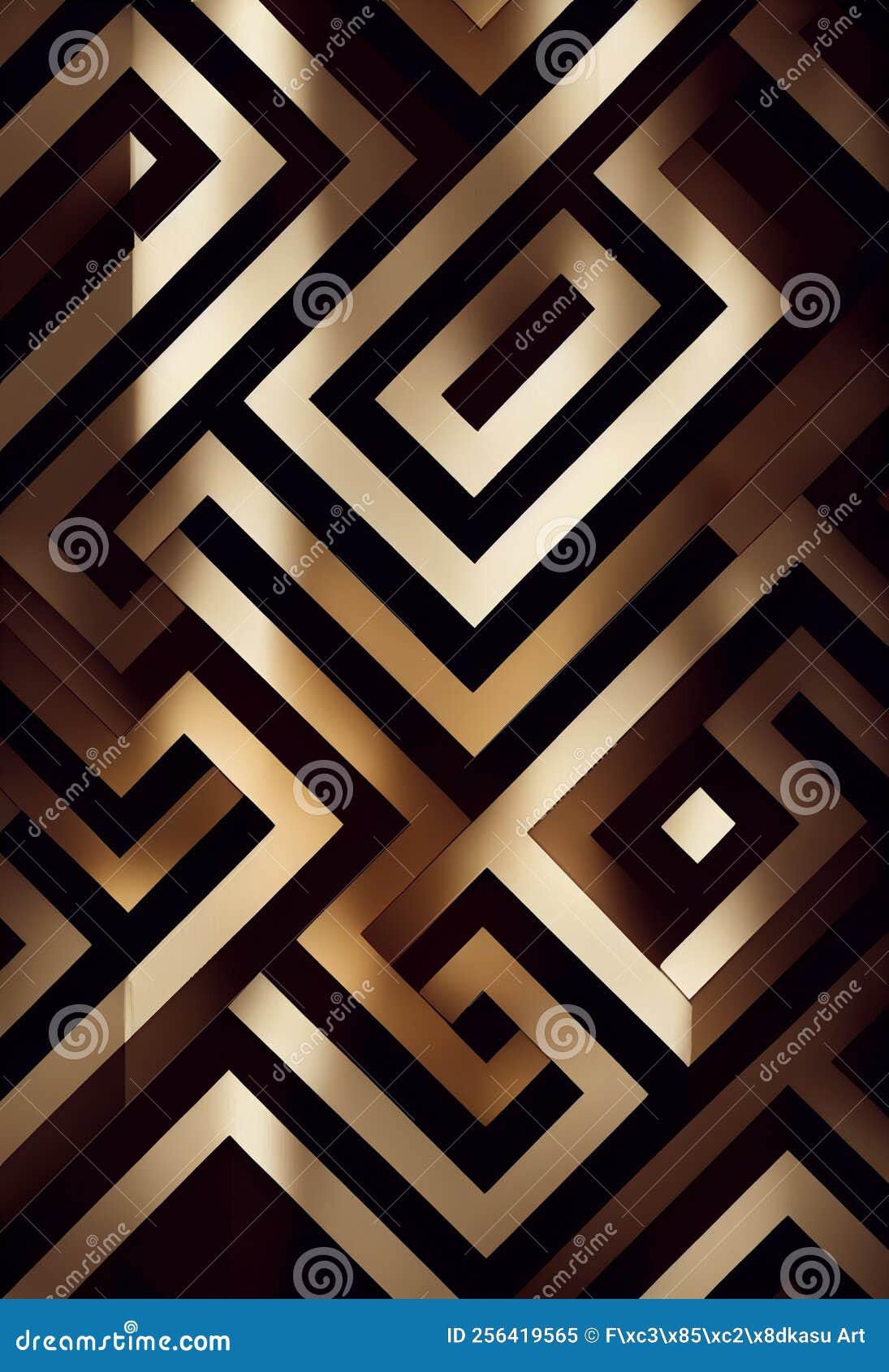 Lucky Charm Background of 3D Render, Suitable for a Mobile Screen ...