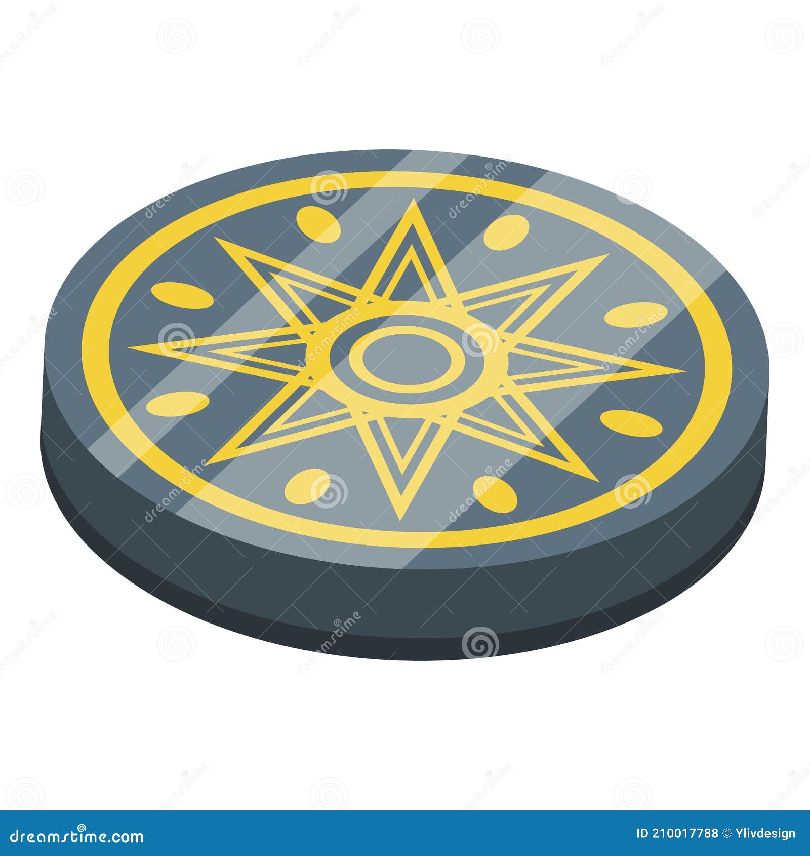 Lucky Charm Icon, Isometric Style Stock Vector - Illustration of four ...