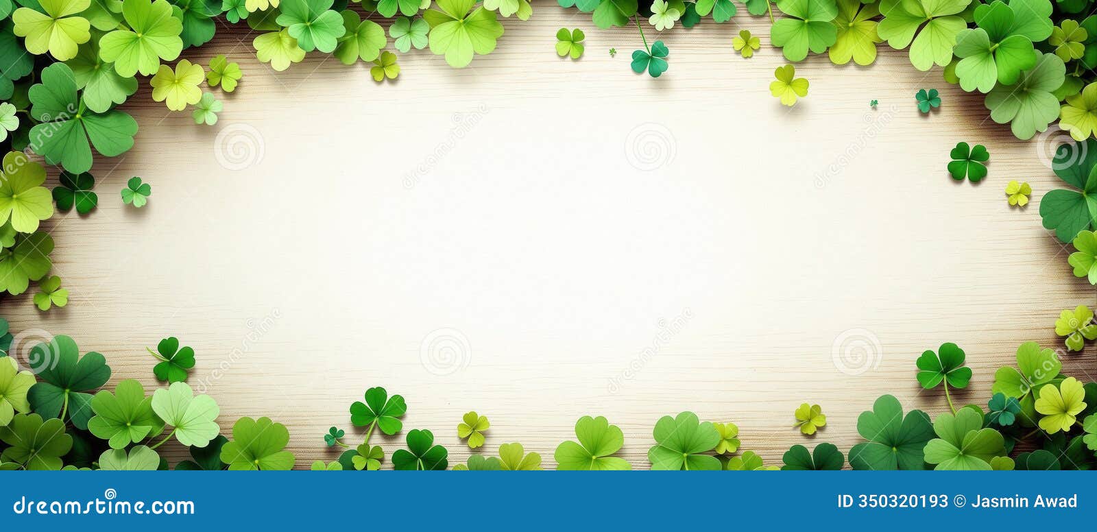Lucky Clover Banner Background Stock Illustration - Illustration of ...