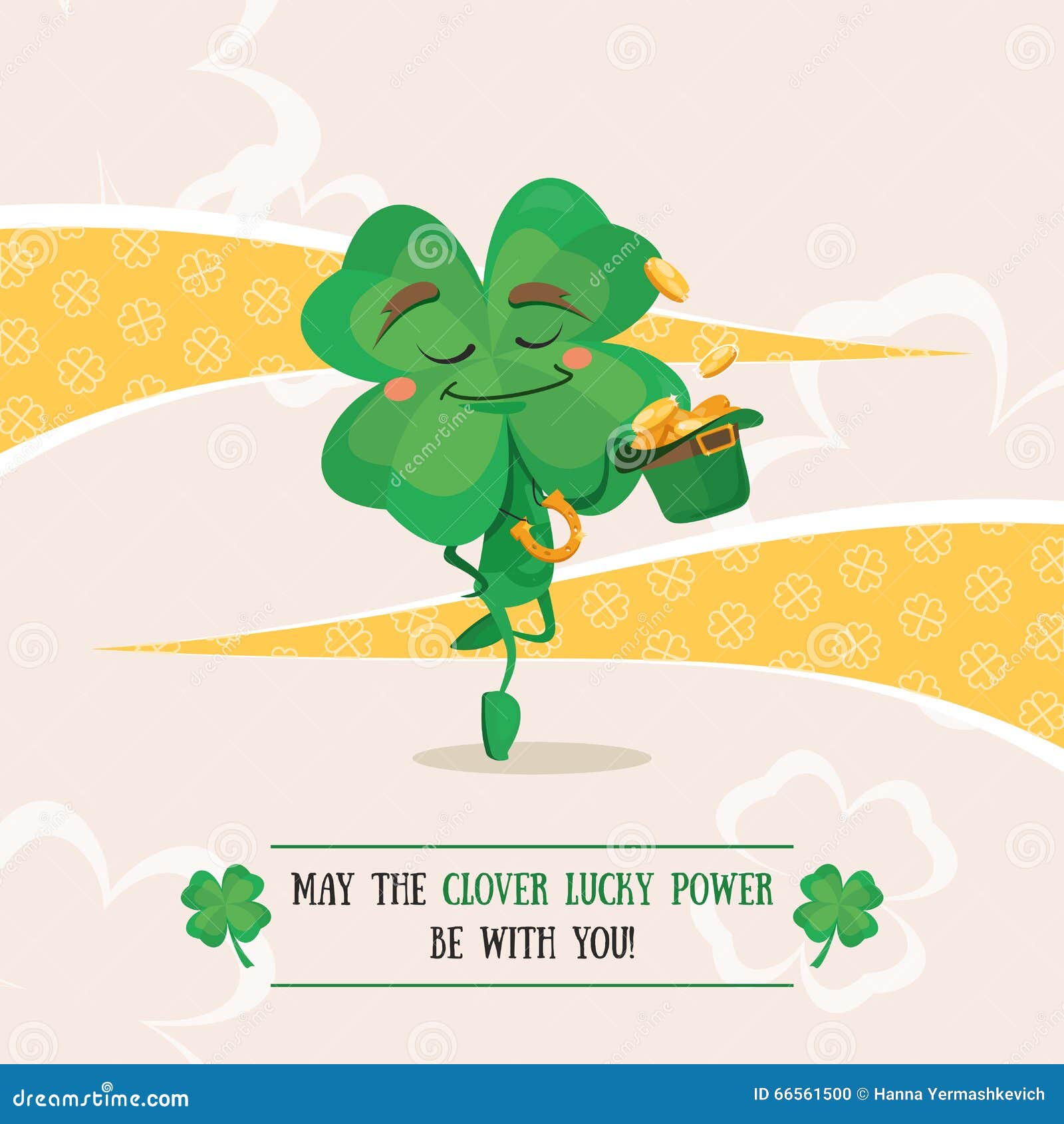Lucky Clover Dancing Irish Dance Stock Vector - Illustration of celtic ...