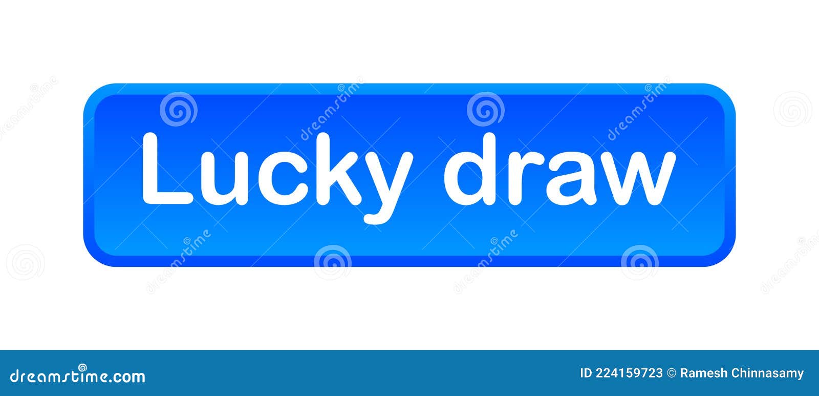 Lucky draw button stock vector. Illustration of computer - 224159723