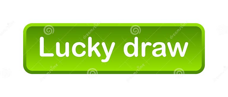 Lucky draw button stock vector. Illustration of announce - 224159737