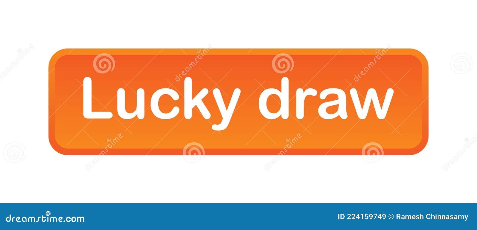 Lucky draw button stock vector. Illustration of deal - 224159749