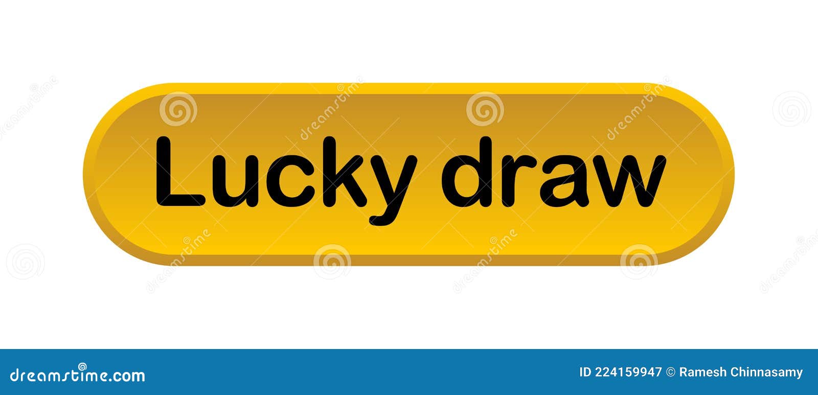 Lucky draw button stock vector. Illustration of commerce - 224159947