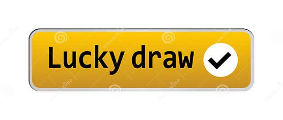 Lucky draw button stock vector. Illustration of button - 224160031