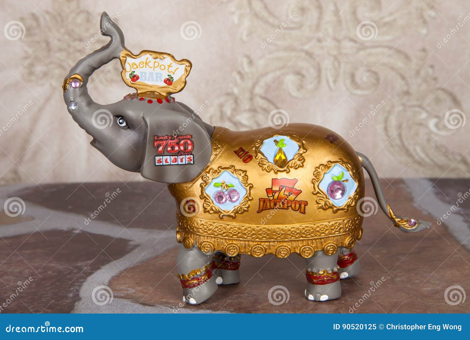 Lucky Elephant stock image. Image of asian, money, casino - 90520125