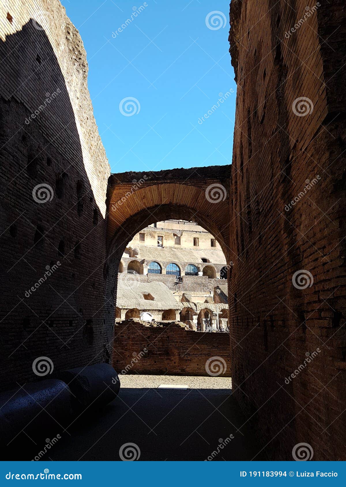 An Empty Passage in Coliseum, Rome Stock Photo - Image of inside, empty ...