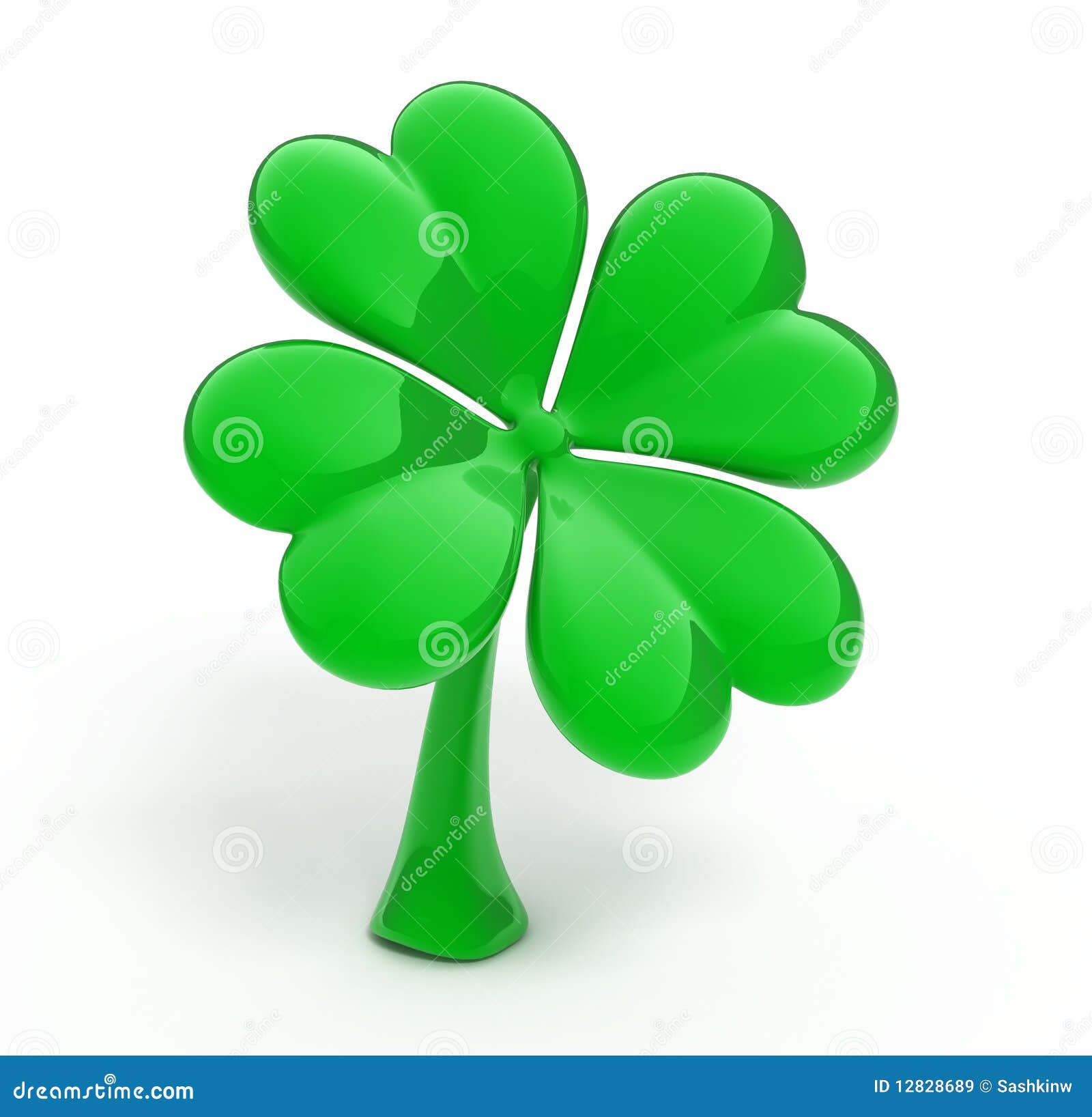 Lucky four leaf clover stock illustration. Illustration of celtic ...