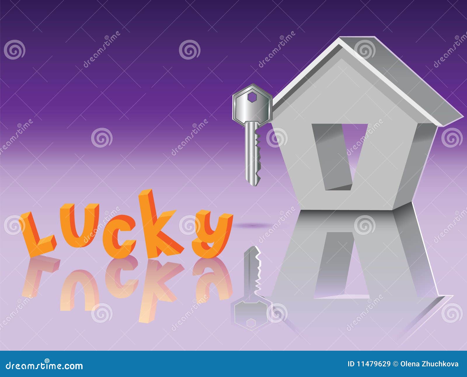 Lucky house stock vector. Illustration of relocation - 11479629