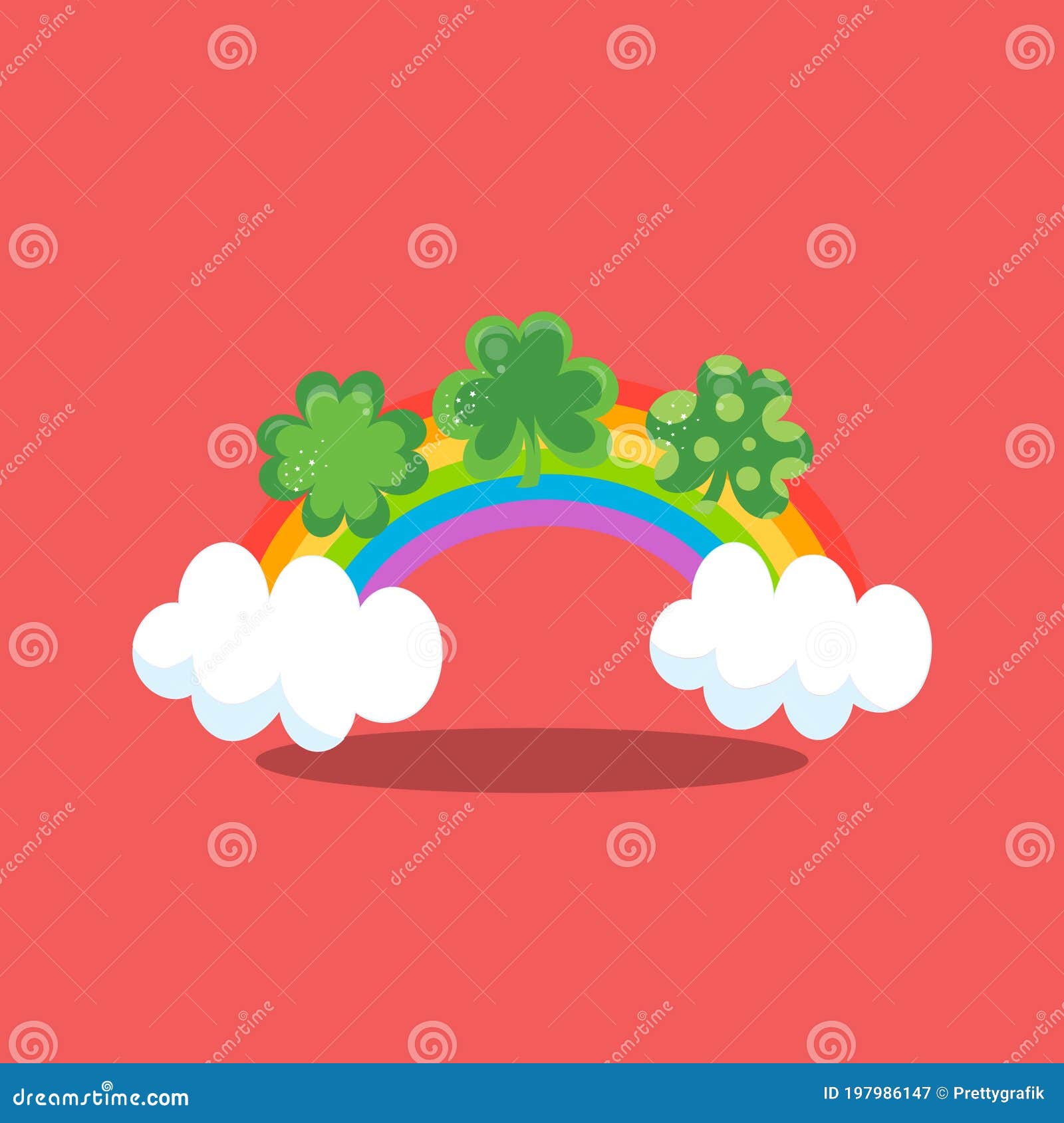 LUCKY RAINBOW 01 stock vector. Illustration of vector - 197986147