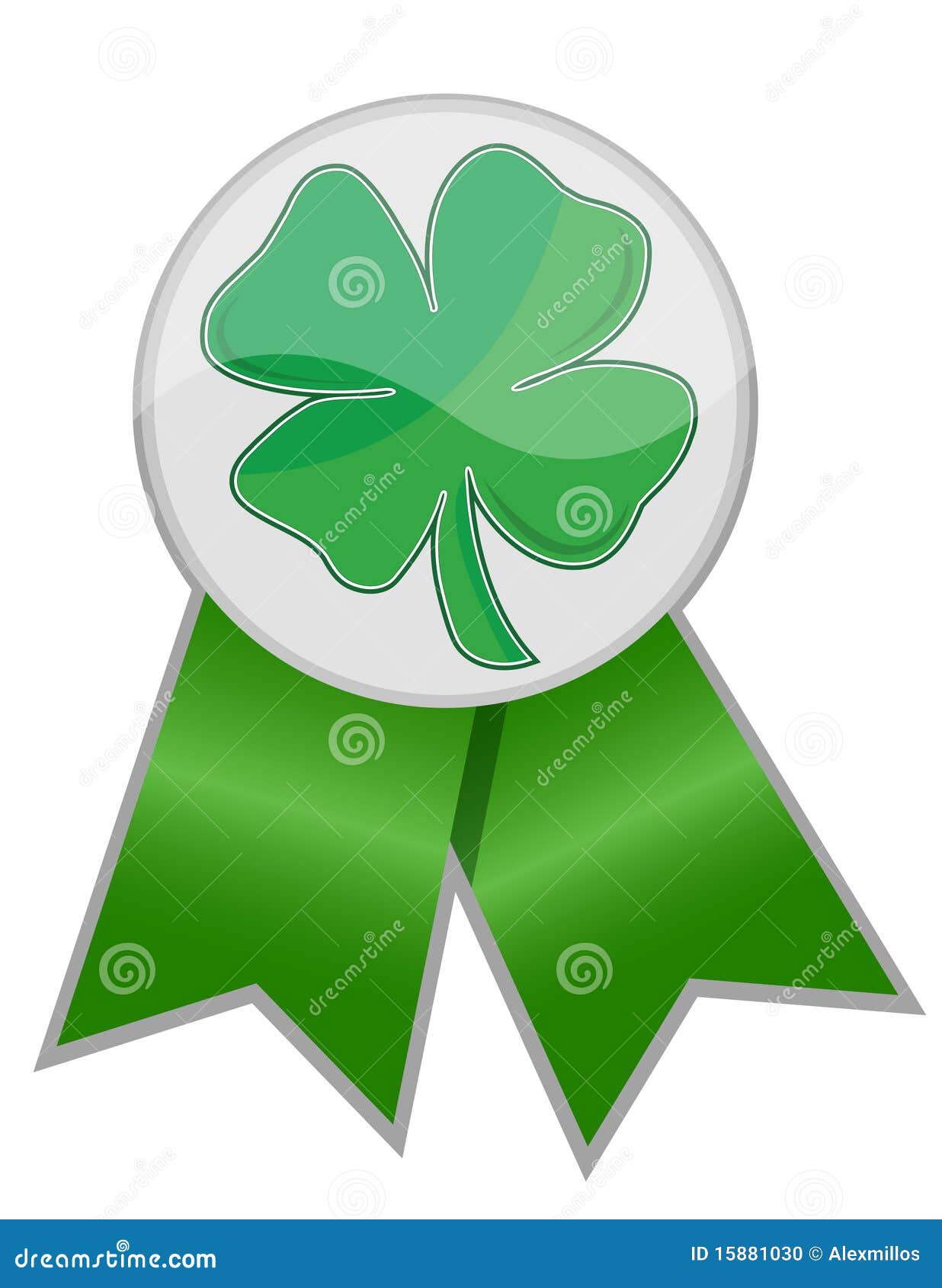 Lucky ribbon stock illustration. Illustration of love - 15881030