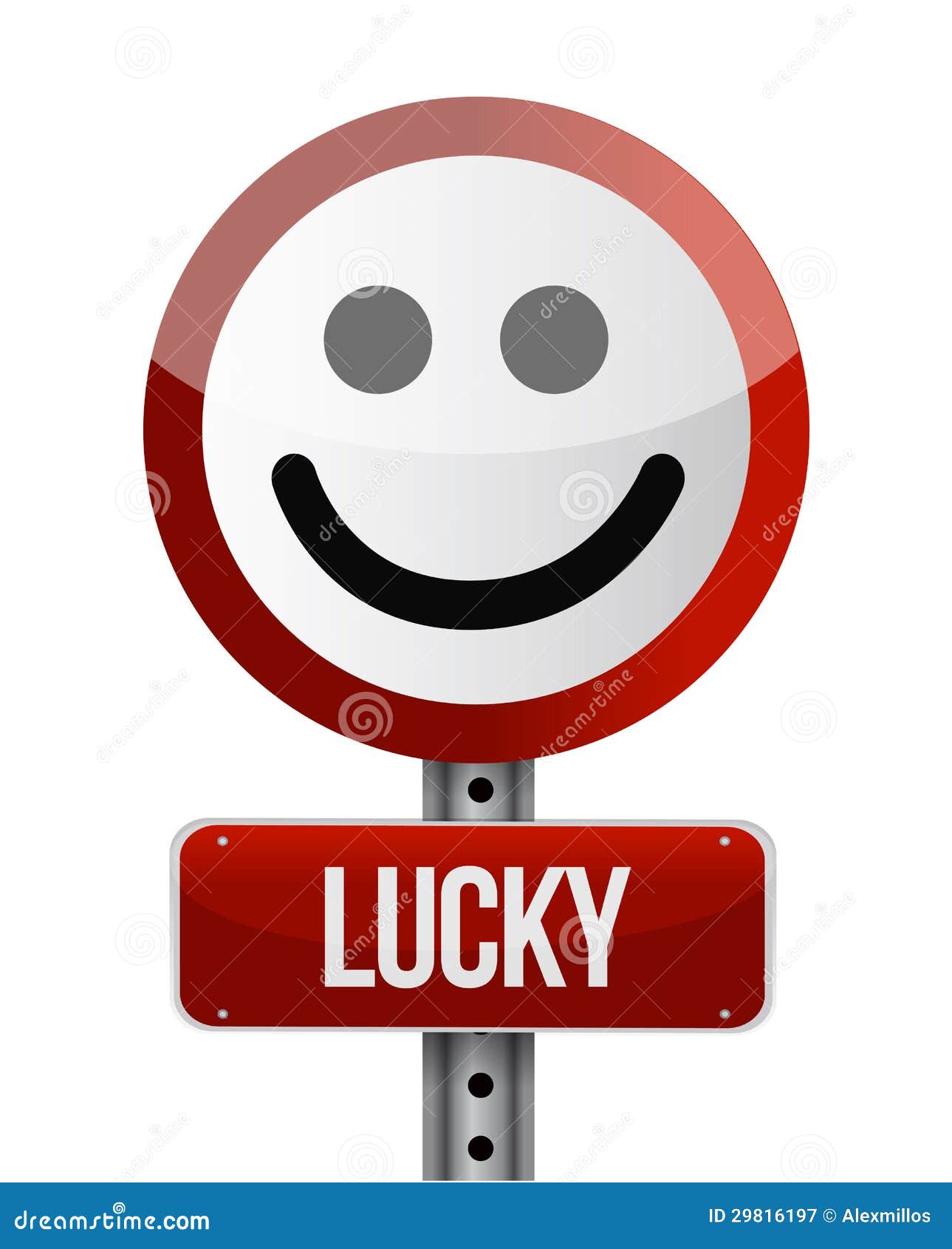 Smile Road Sign Vector Illustration | CartoonDealer.com #4965220