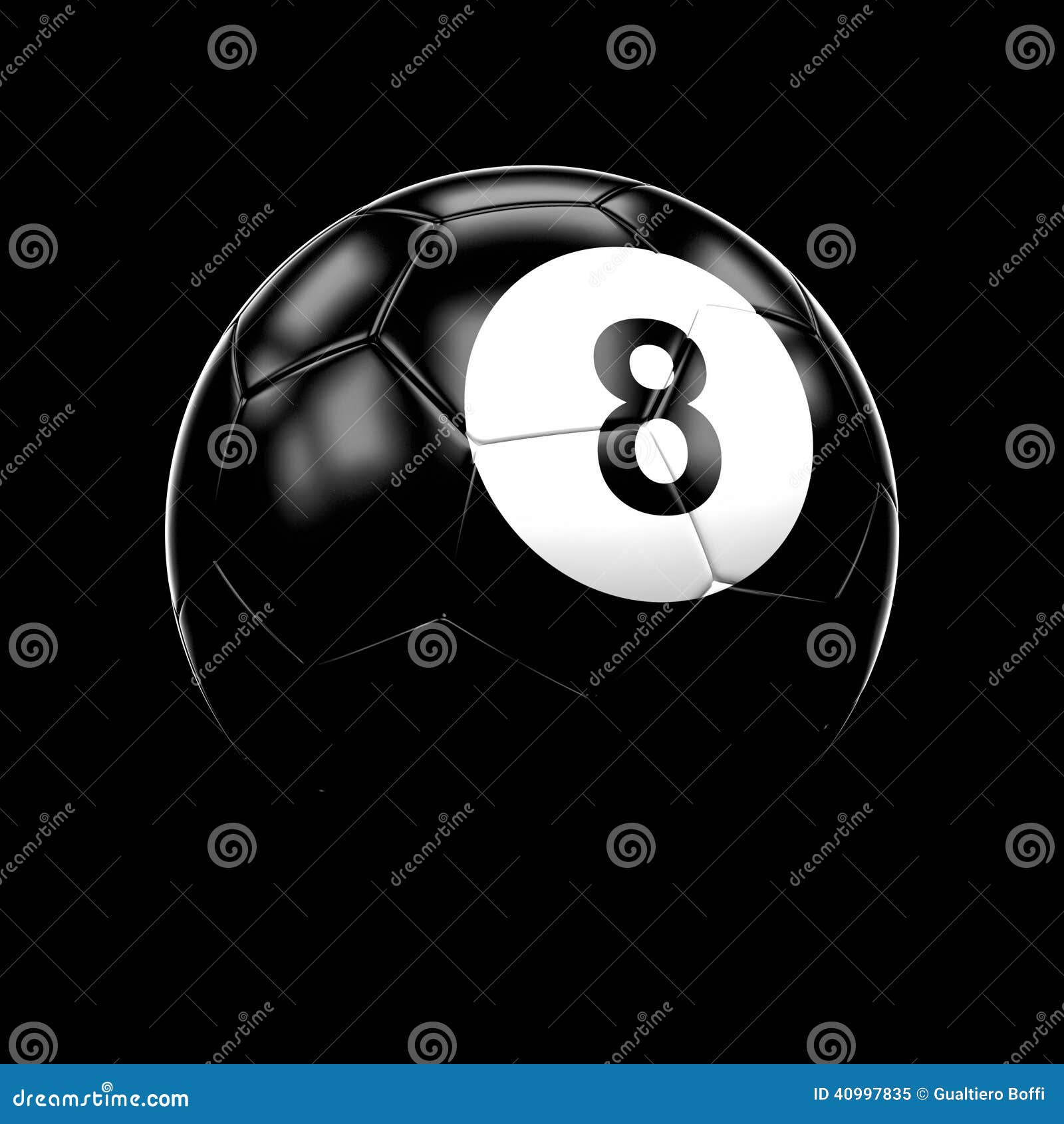 Lucky soccer ball stock illustration. Illustration of dark - 40997835