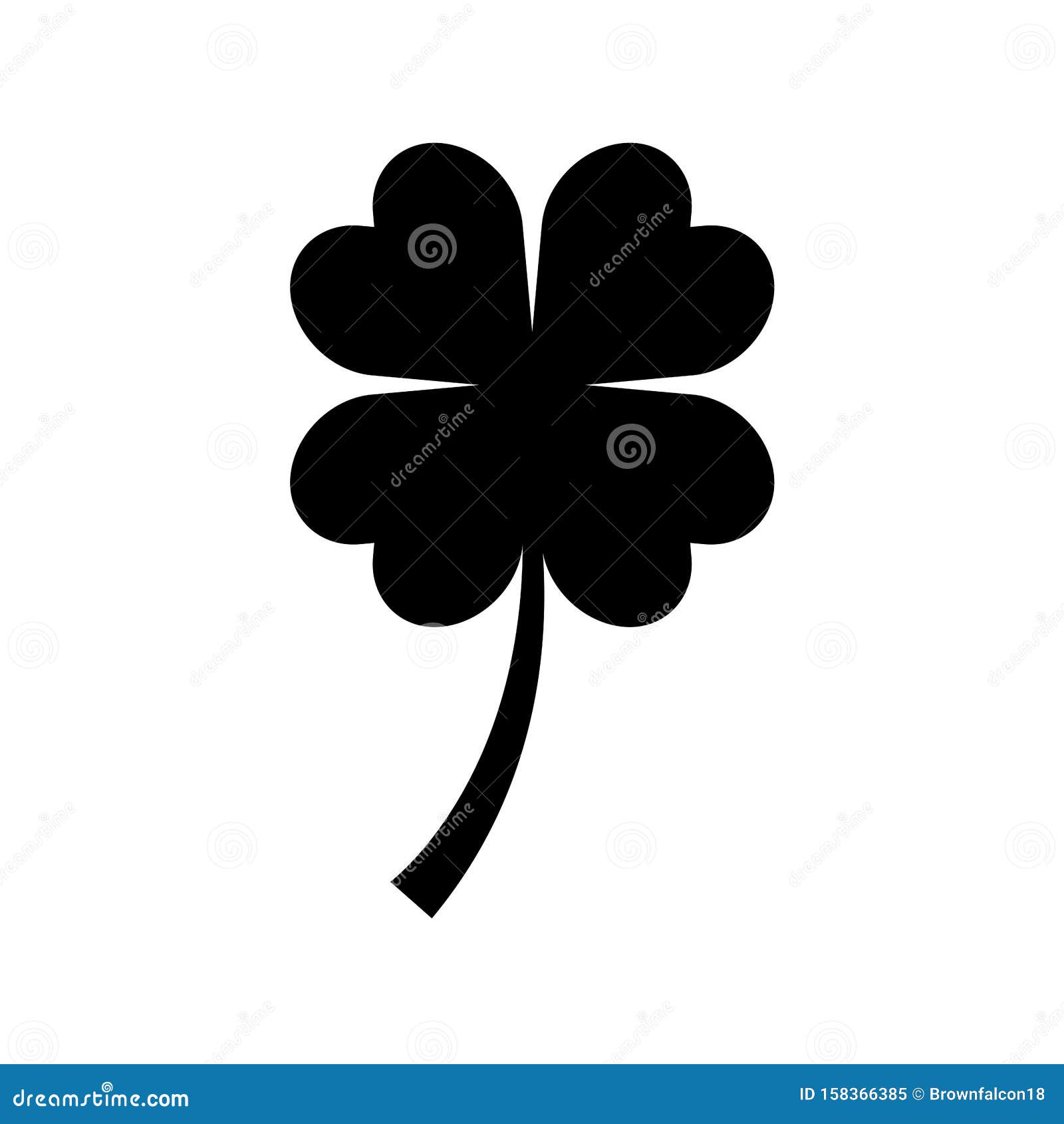 Lucky Vier-Blatt-Kleeblatt Icon Flache Vektor-Abbildung Design Vektor ... Lucky Vier-Blatt-Kleeblatt Icon Flache Vektor-Abbildung Design Vektor ...