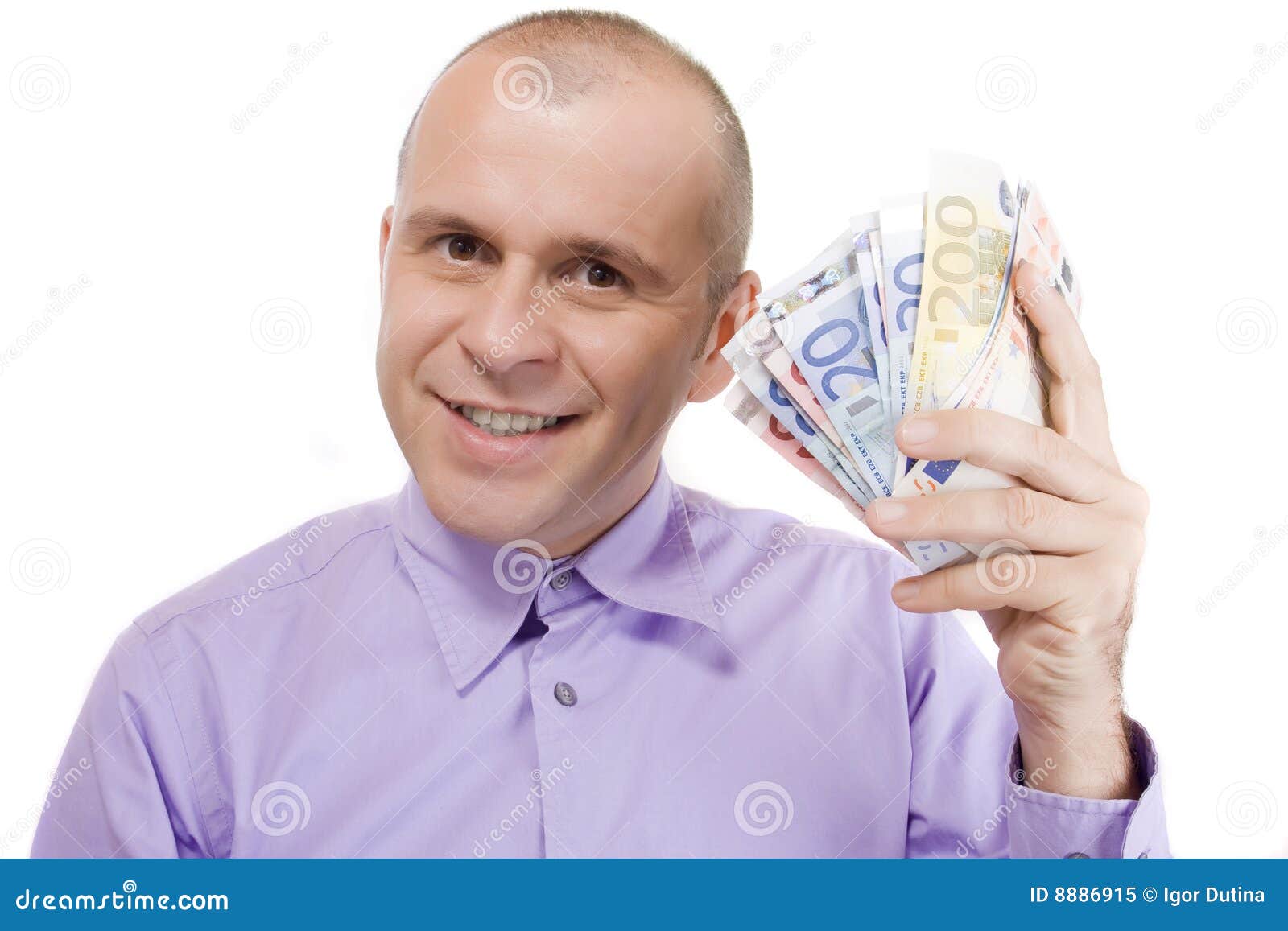 Lucky winner stock image. Image of handsome, cash, adult - 8886915