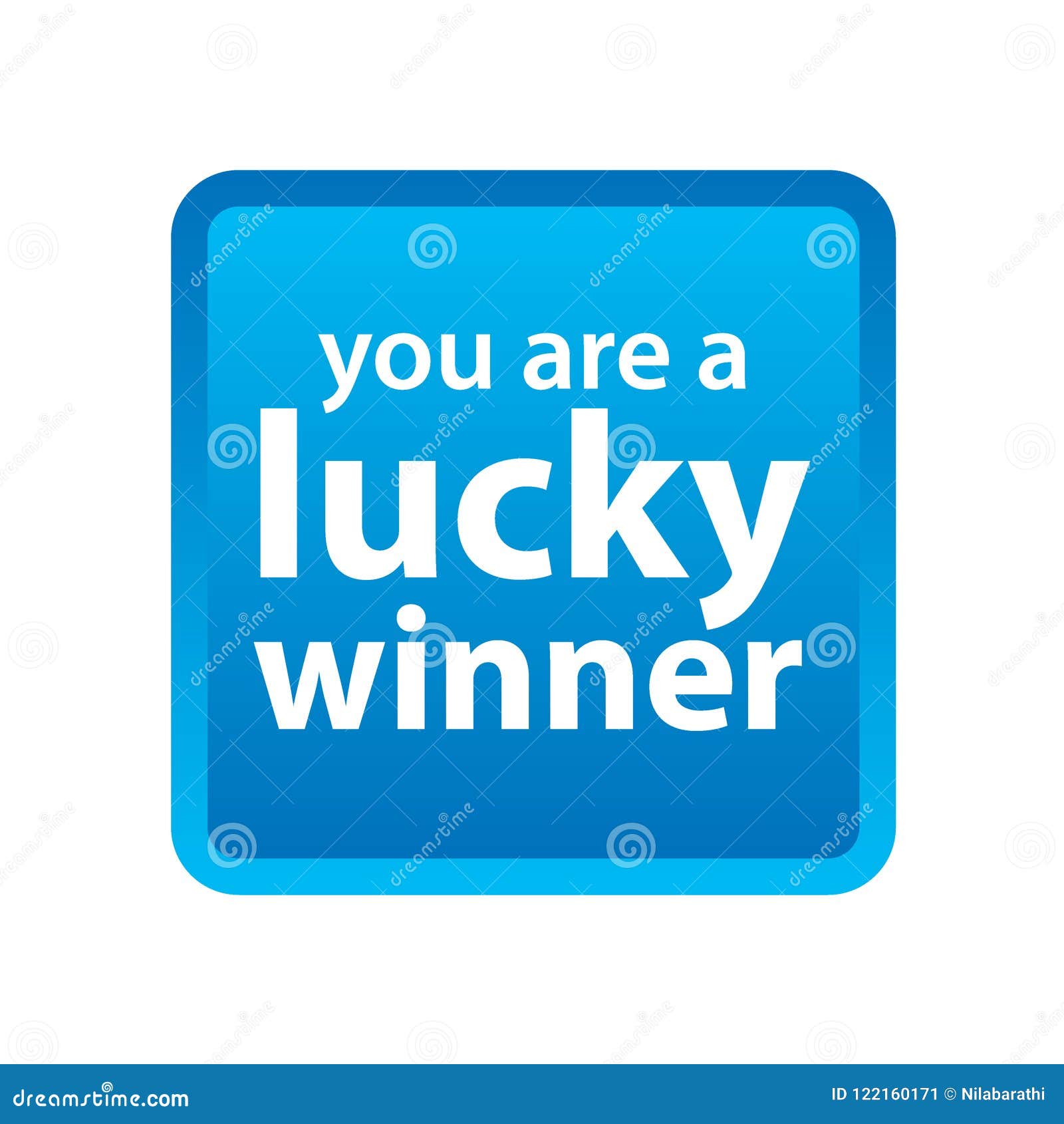 Lucky winner button stock illustration. Illustration of business ...