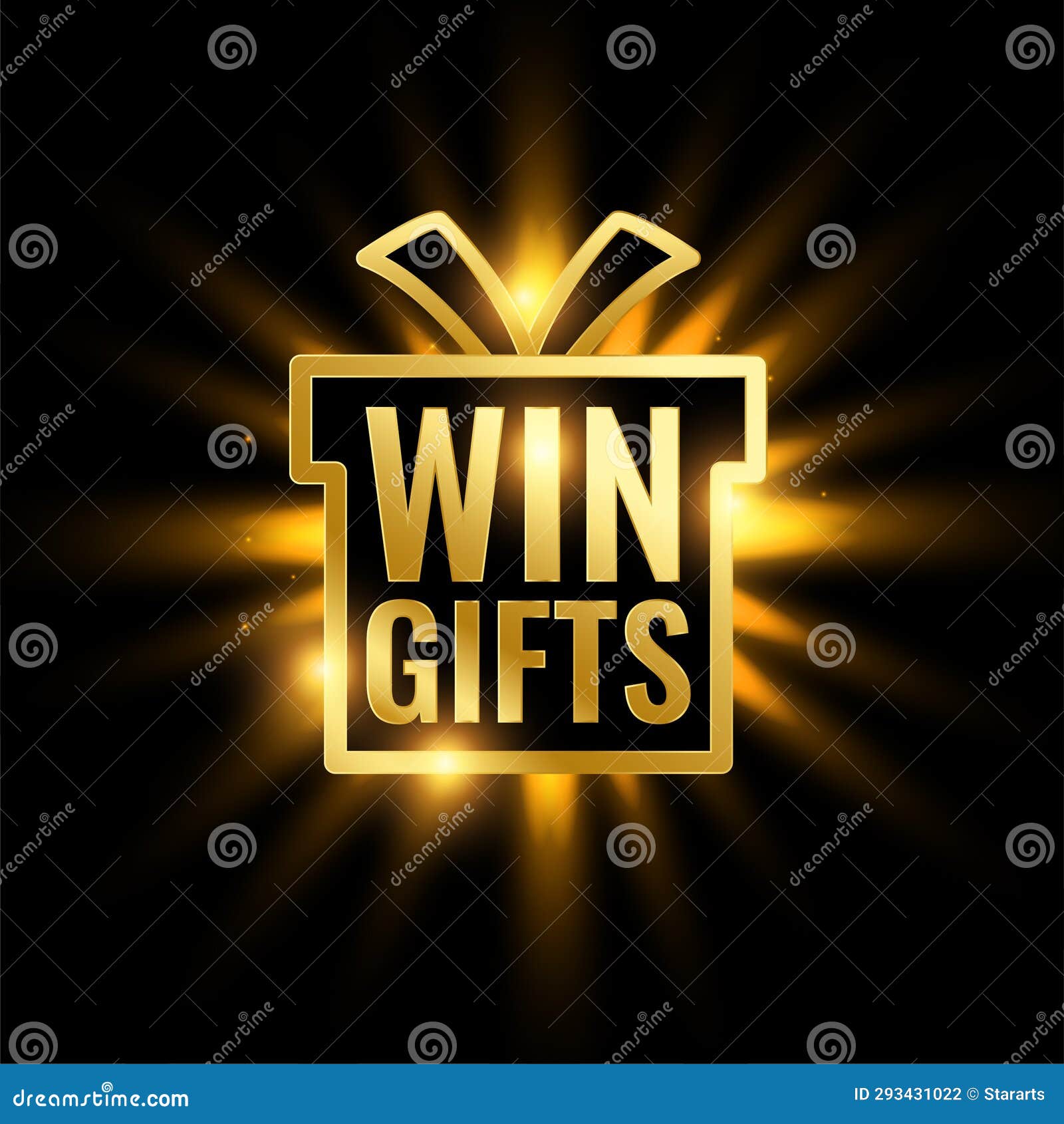 Lucky Winners Gift Box and Bonus Reward on Win Prize Banner Stock ...
