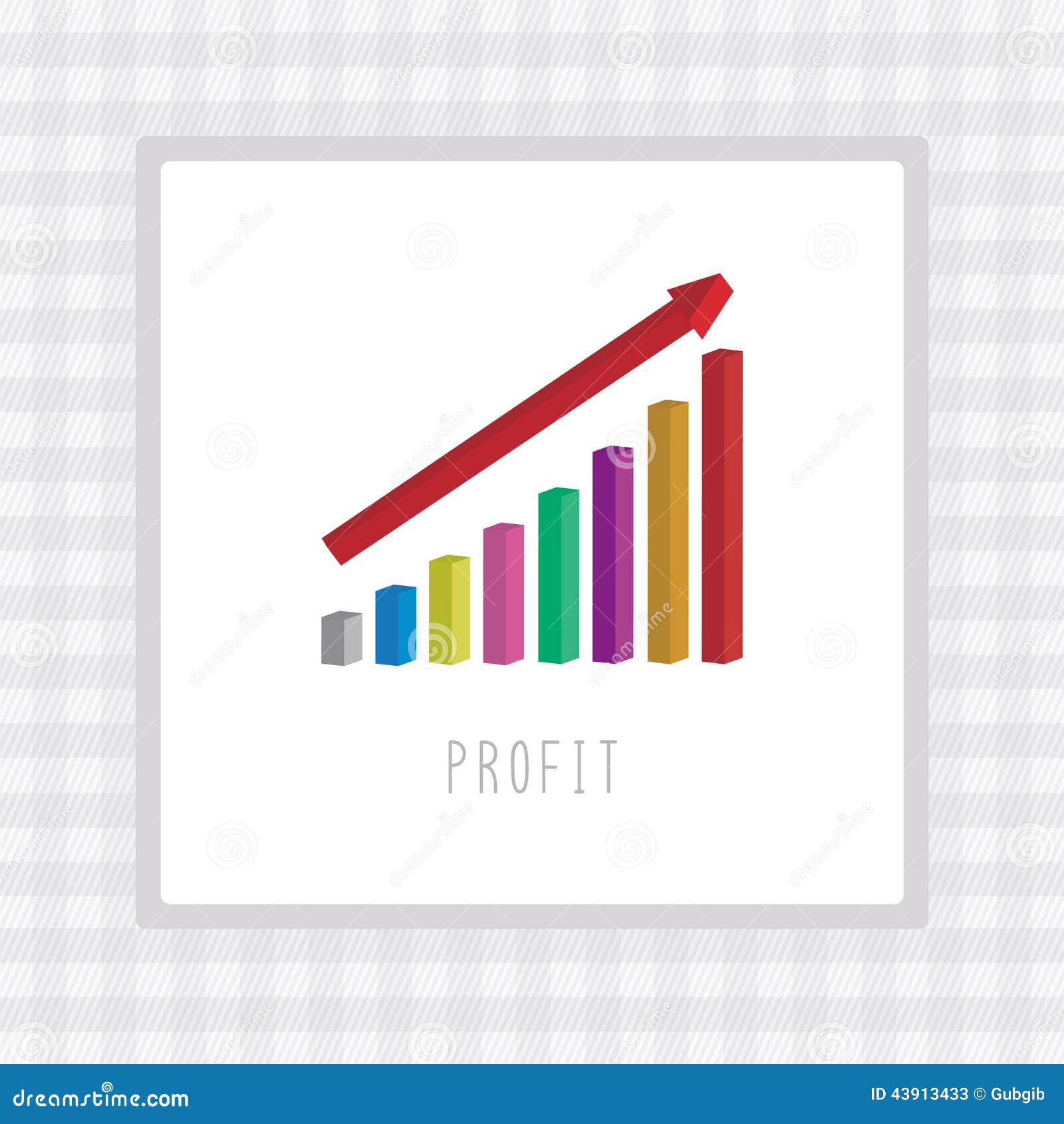 Lucro chart4 ilustração stock. Ilustração de financeiro - 43913433