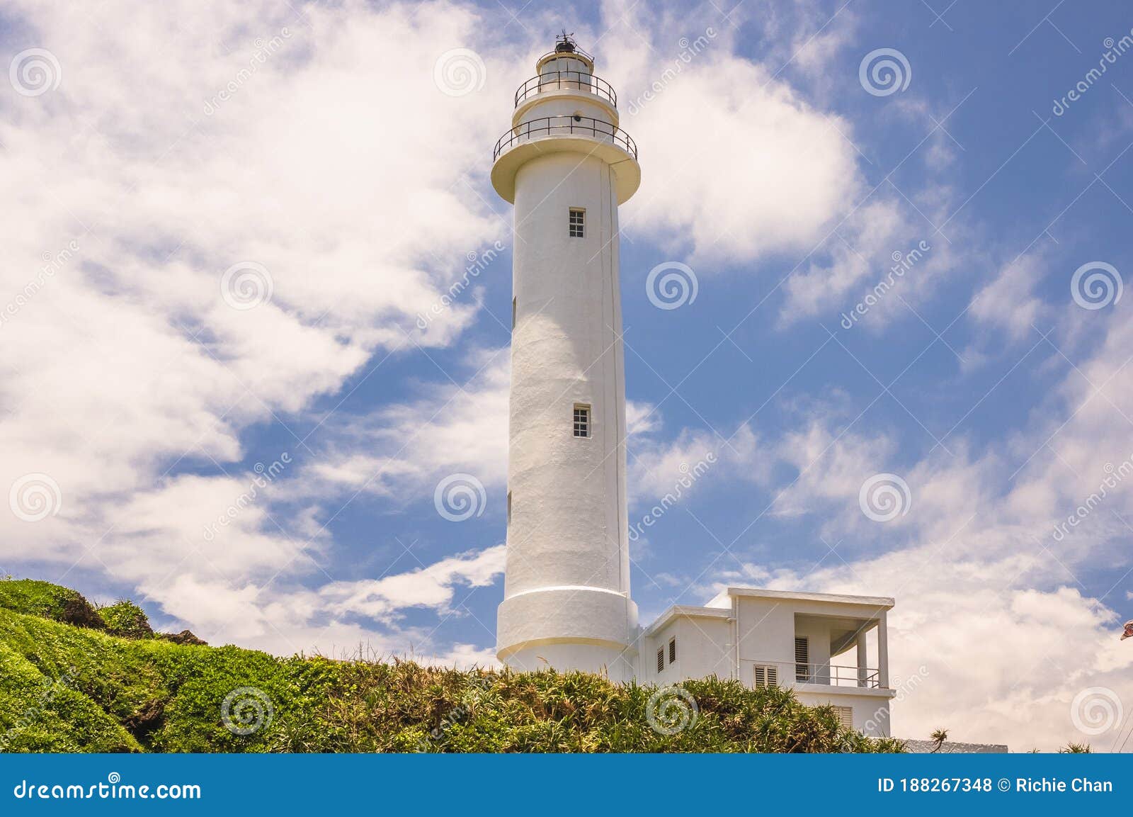 Ludao Lighthouse in Green Island, Taiwan Stock Photo - Image of guard ...
