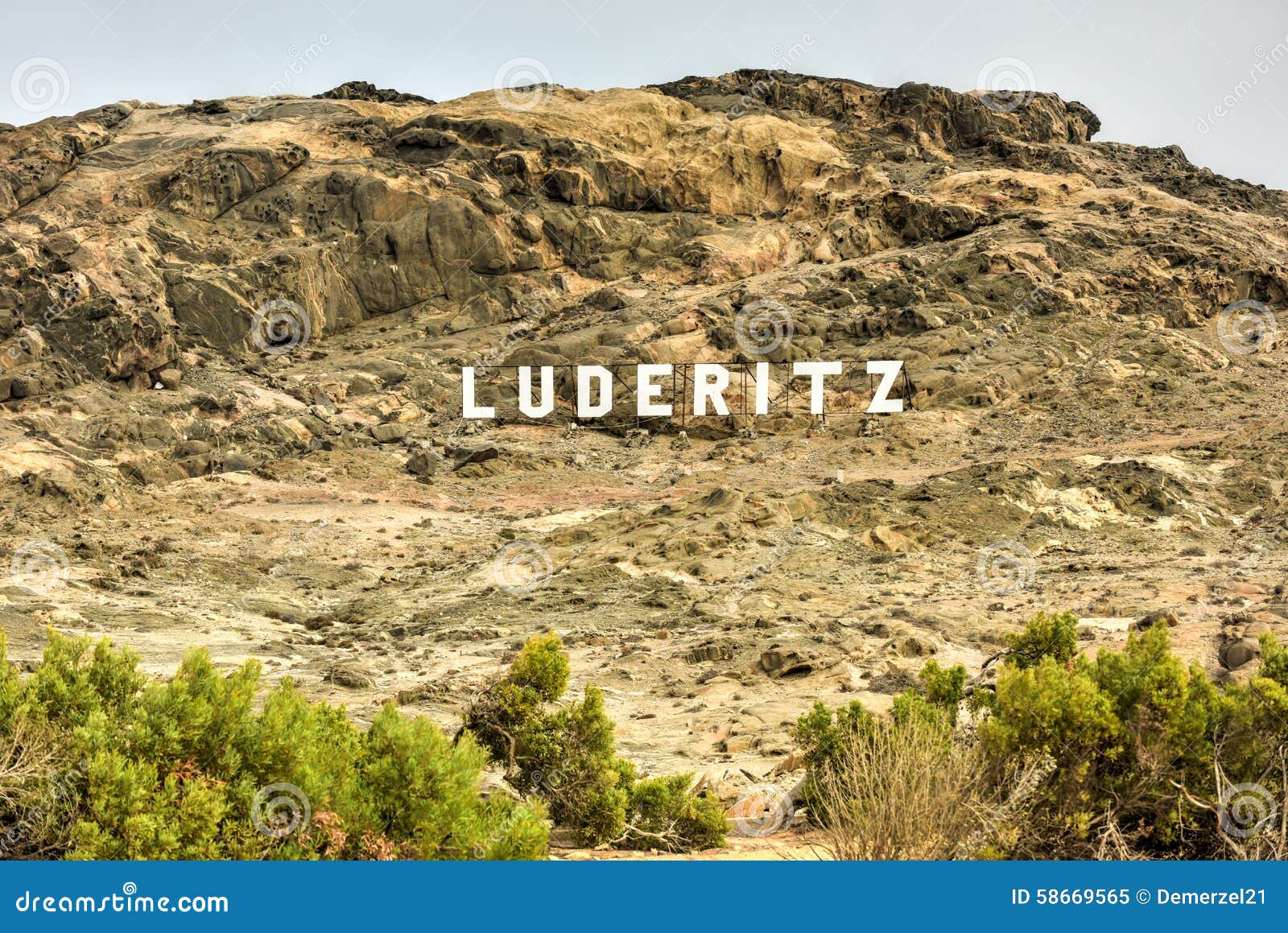 Luderitz City Sign stock image. Image of namib, sign - 58669565